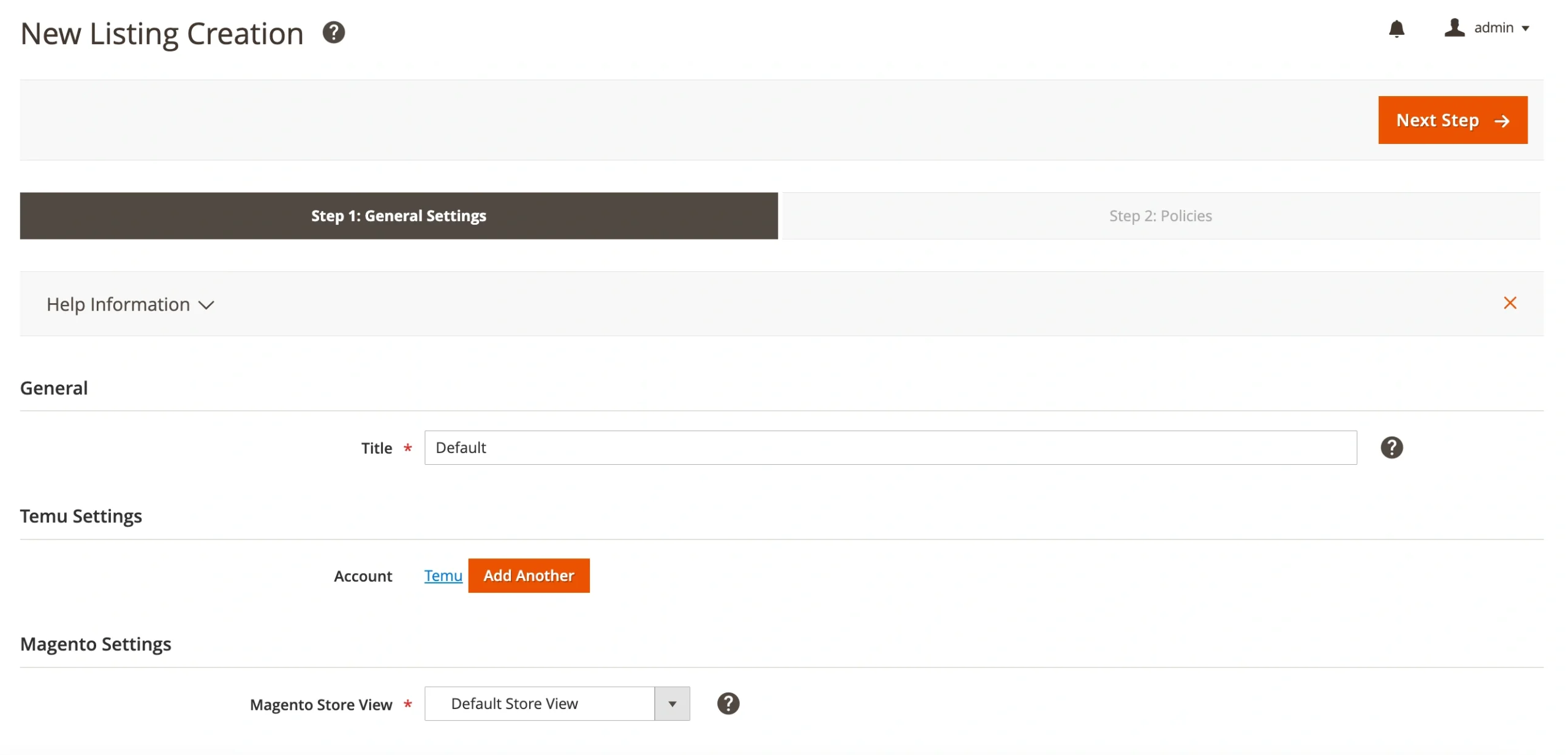 Créer une M2E Temu Annonce - M2E Pro & Connect User Guides